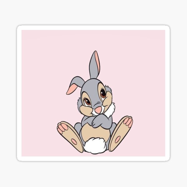 "Cute Bunny Disney Animation " Sticker for Sale by Kristinafx | Redbubble