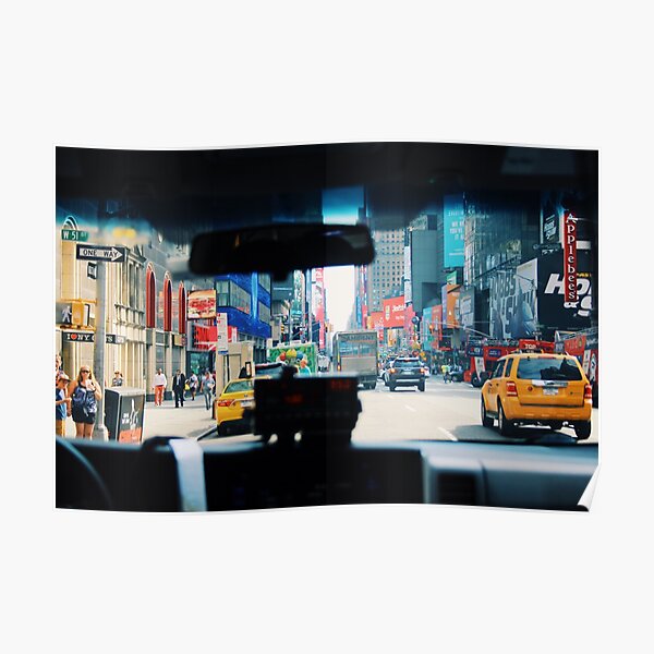 "NYC cab photo" Poster for Sale by oliviatemple | Redbubble