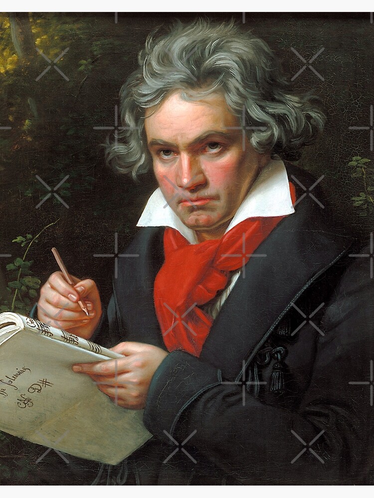 "Ludwig van Beethoven" Art Board Print for Sale by The Great Art ...