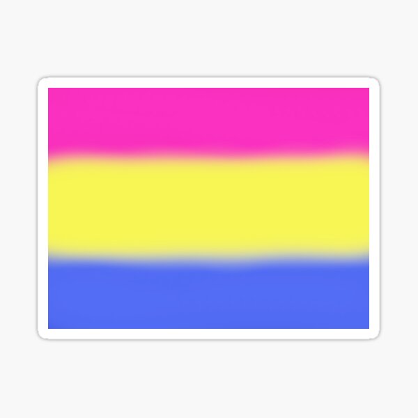 "Pan Flag" Sticker by Lousama | Redbubble