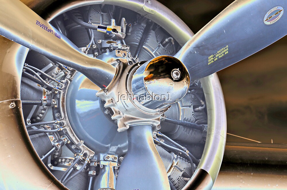 "B-17 Flying Fortress Propeller" by jennablon1 | Redbubble