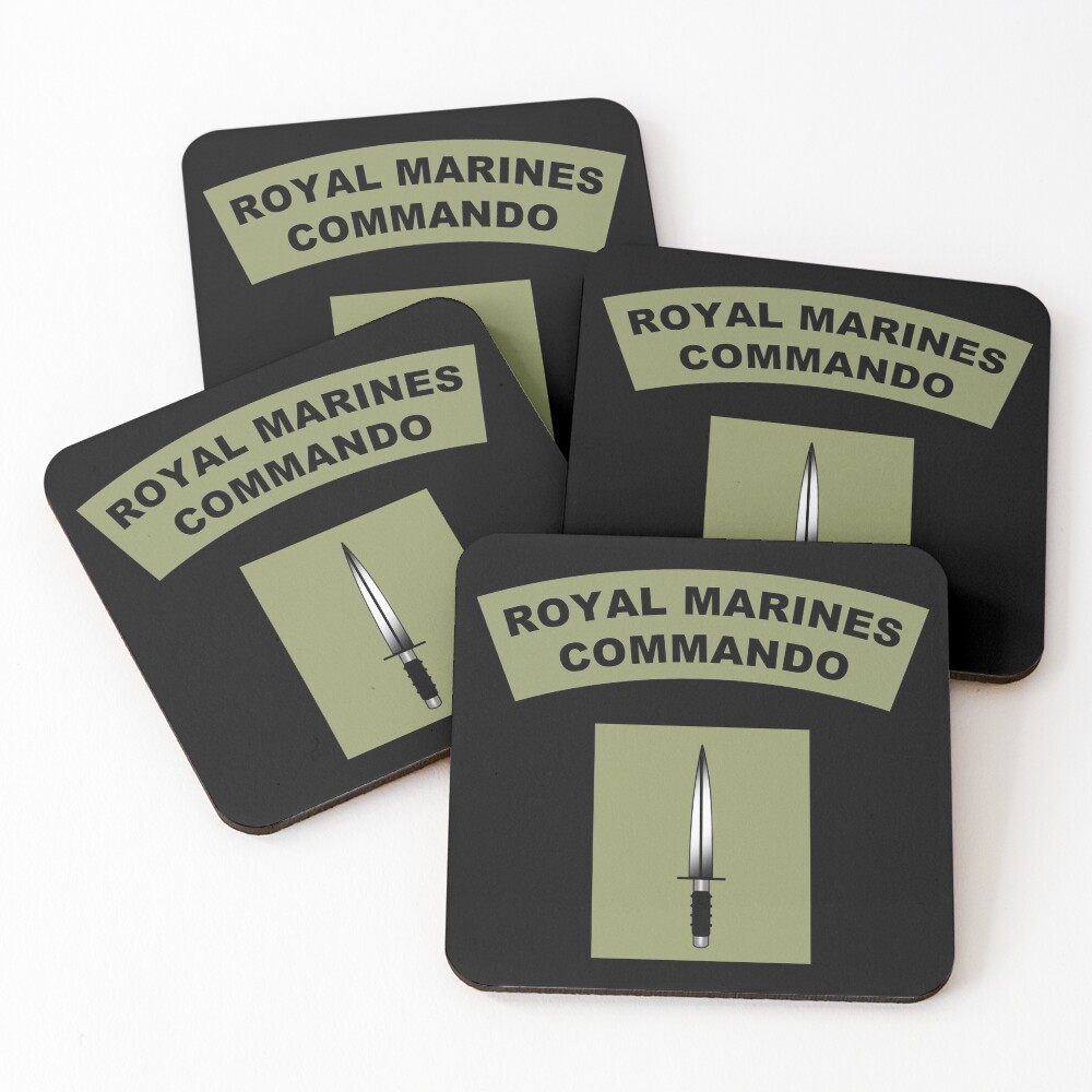 "Royal Marines Commando Flash" Coasters (Set of 4) by wordwidesymbols ...