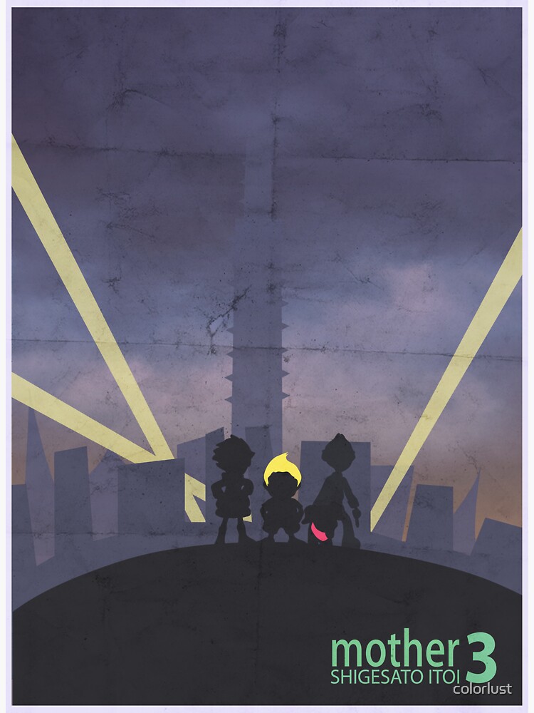 "Minimalist Video Game Art: Mother 3 " Poster for Sale by colorlust ...