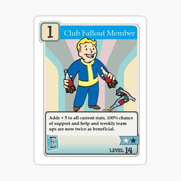 Fallout Perk Stickers | Redbubble