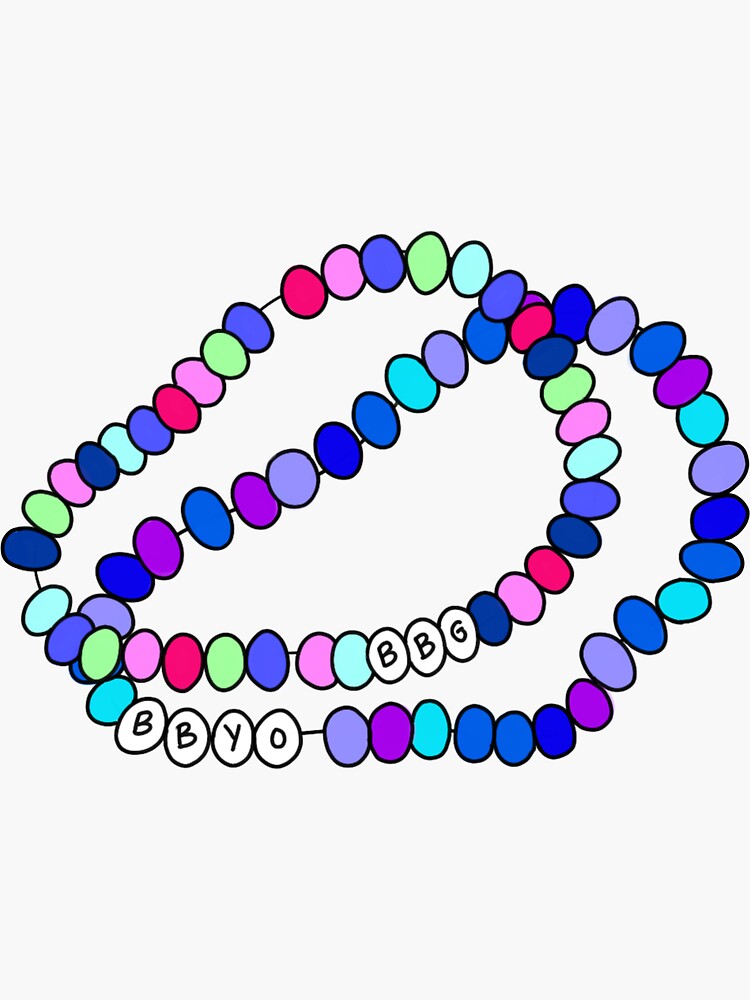 "BBYO BBG bracelets" Sticker by sophierichh | Redbubble