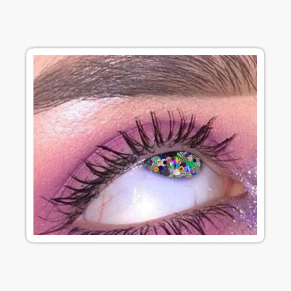 "Trippy eye" Sticker by Lizards102 | Redbubble