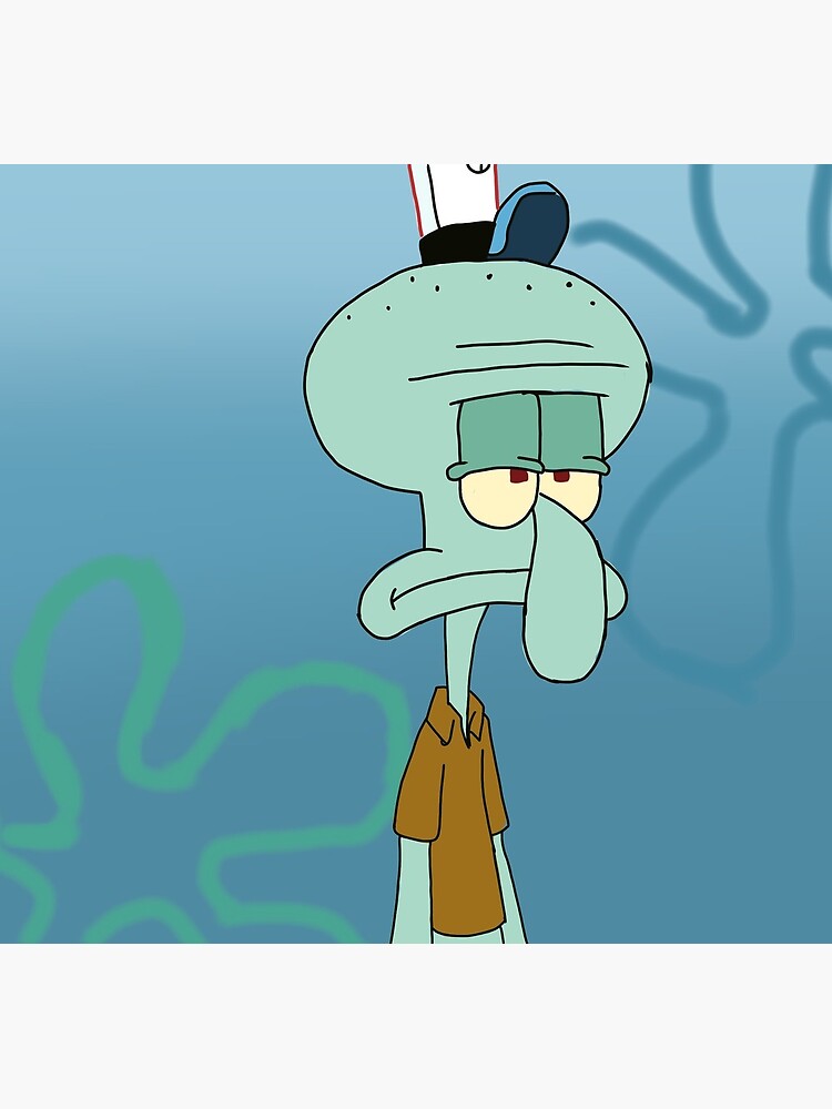 "Grumpy Squidward" Framed Art Print by Gabby0404 | Redbubble