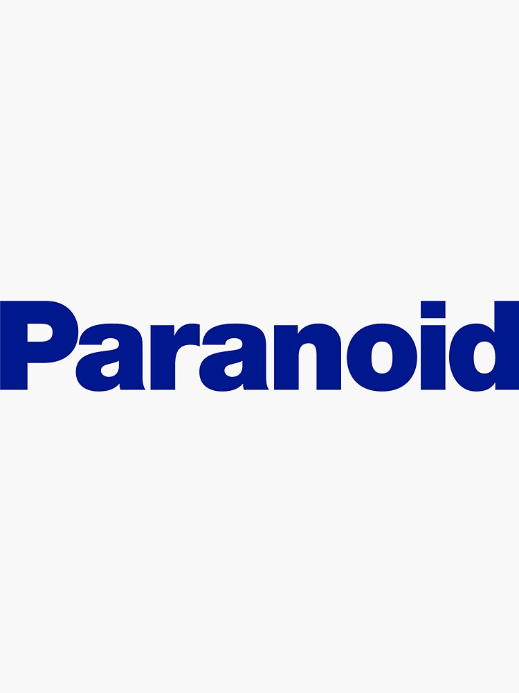 "PARANOID LOGO" Sticker for Sale by timonkey | Redbubble