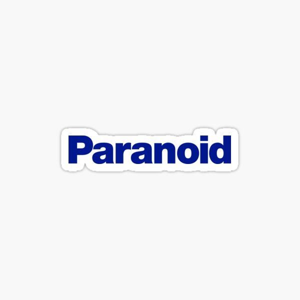 "PARANOID LOGO" Sticker for Sale by timonkey | Redbubble