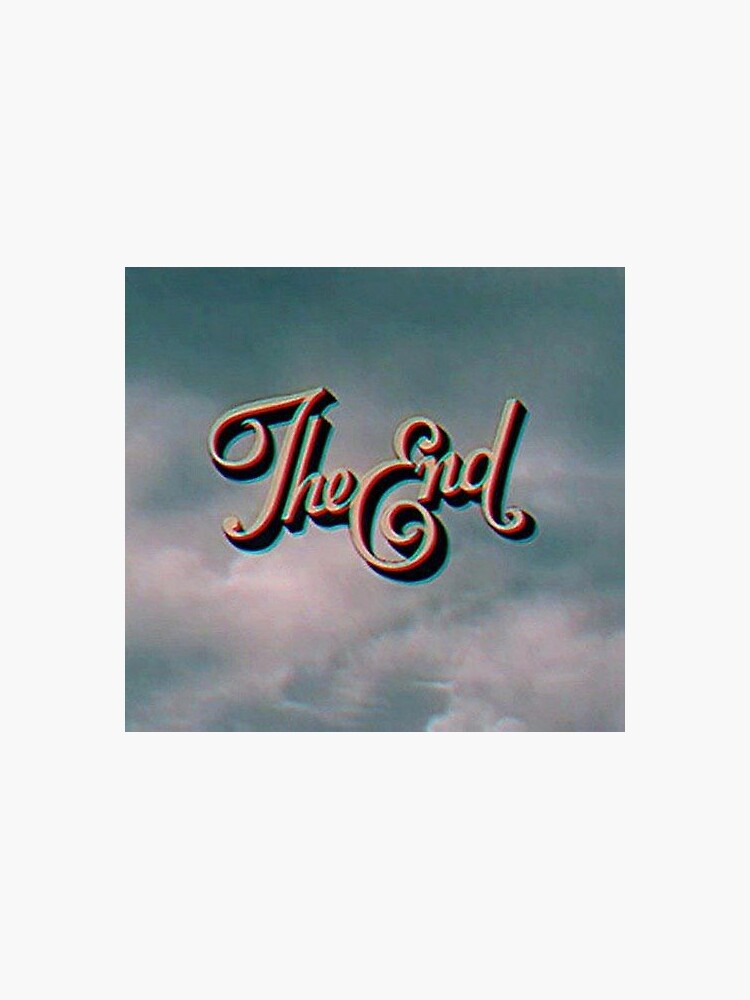 "aesthetic ,the end, sticker" Sticker by Vasara0831 | Redbubble