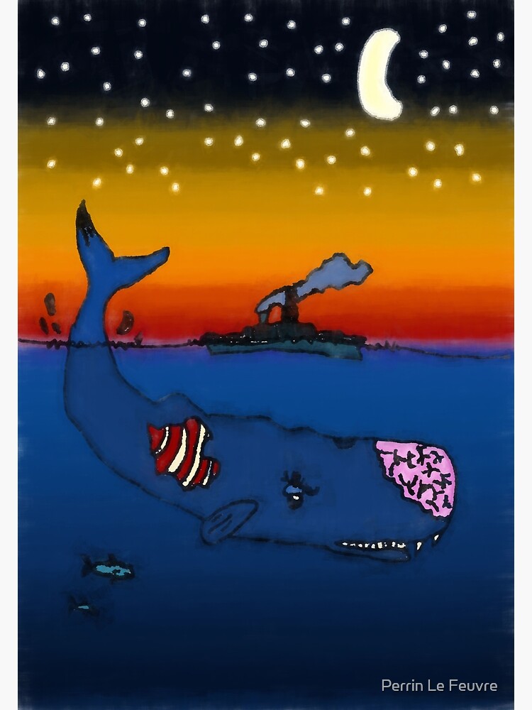 "Zombie Whale - a collaboration with my younger brother" Art Print by ...