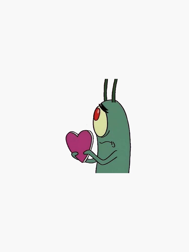"sad plankton meme" Sticker by allielynn8 | Redbubble