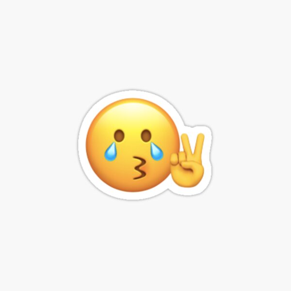 Crying Peace Sign Emoji Gifts & Merchandise | Redbubble