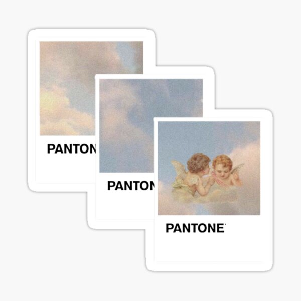 "Aesthetic Angel Pantone" Sticker by Giogenius | Redbubble