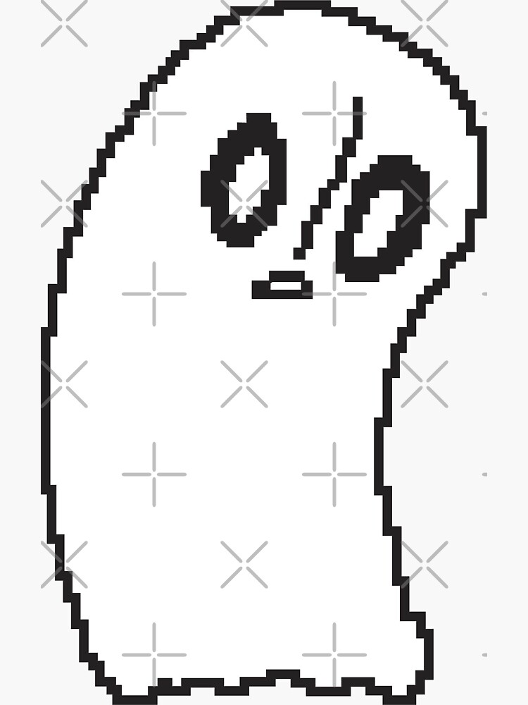 "Napstablook" Sticker by m3grose | Redbubble