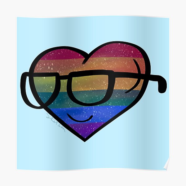 "Rainbow Galaxy Patton Sanders Logo" Poster for Sale by shelnyx | Redbubble