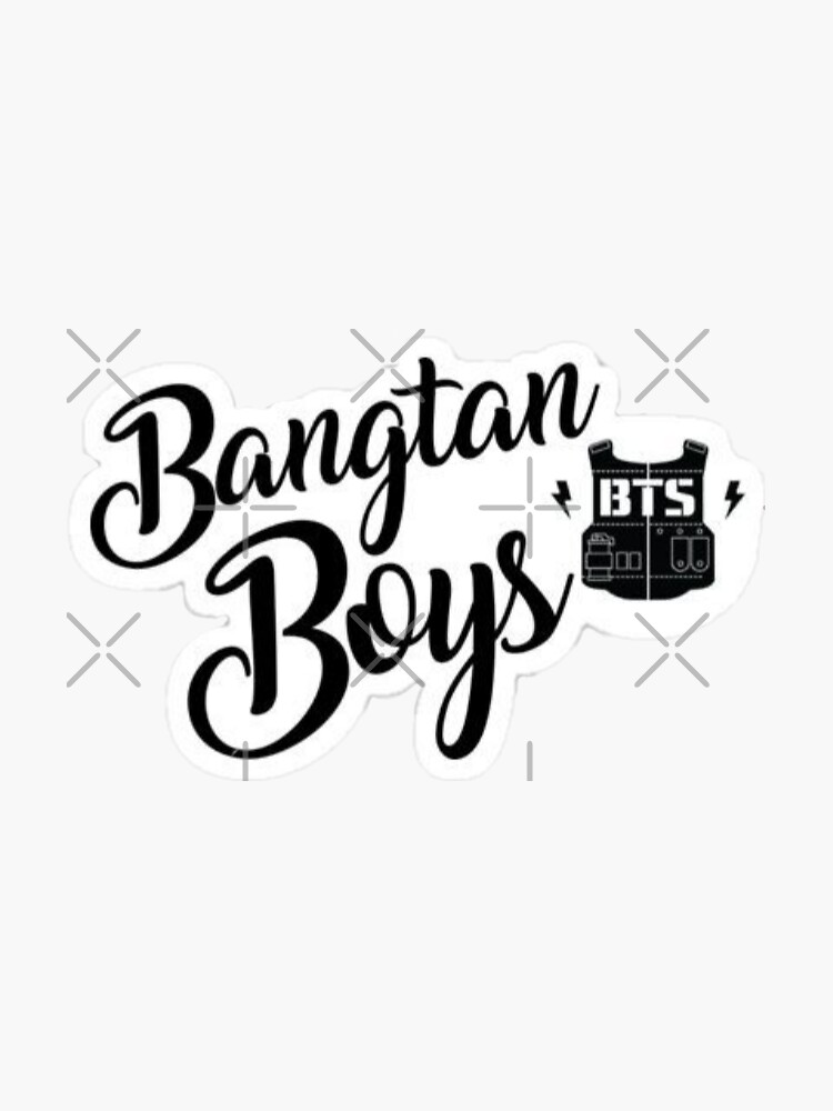 "BANGTAN STICKER" Sticker for Sale by letsgetsticky | Redbubble