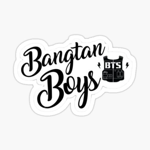 "BANGTAN STICKER" Sticker for Sale by letsgetsticky | Redbubble