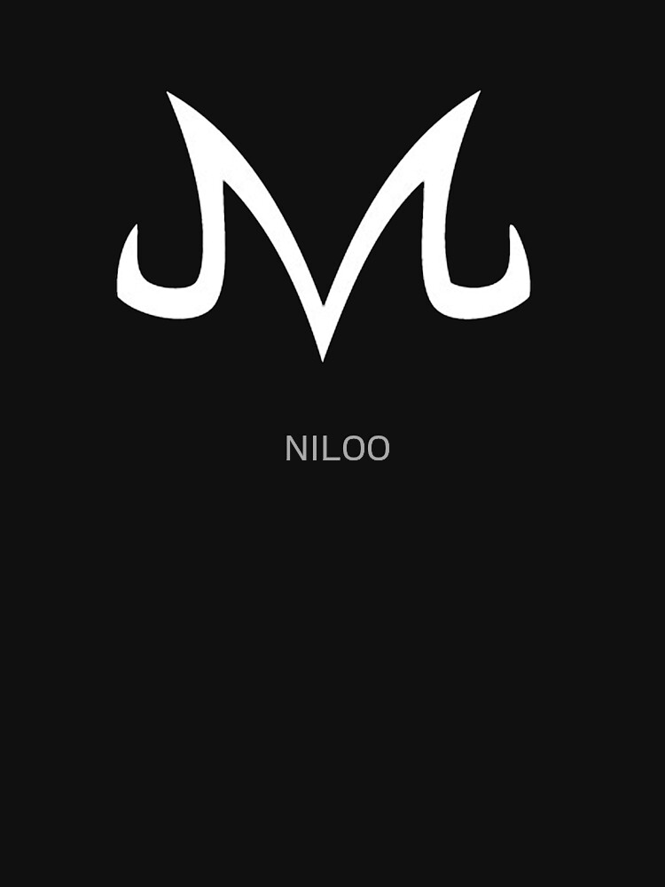 "Logo Majin Vegeta" T-shirt for Sale by NIL00 | Redbubble | black t ...