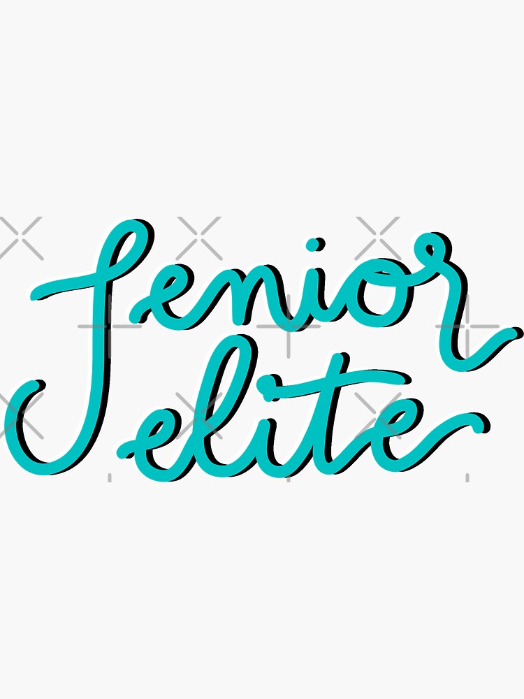 "senior elite" Sticker for Sale by cool stickerz | Redbubble