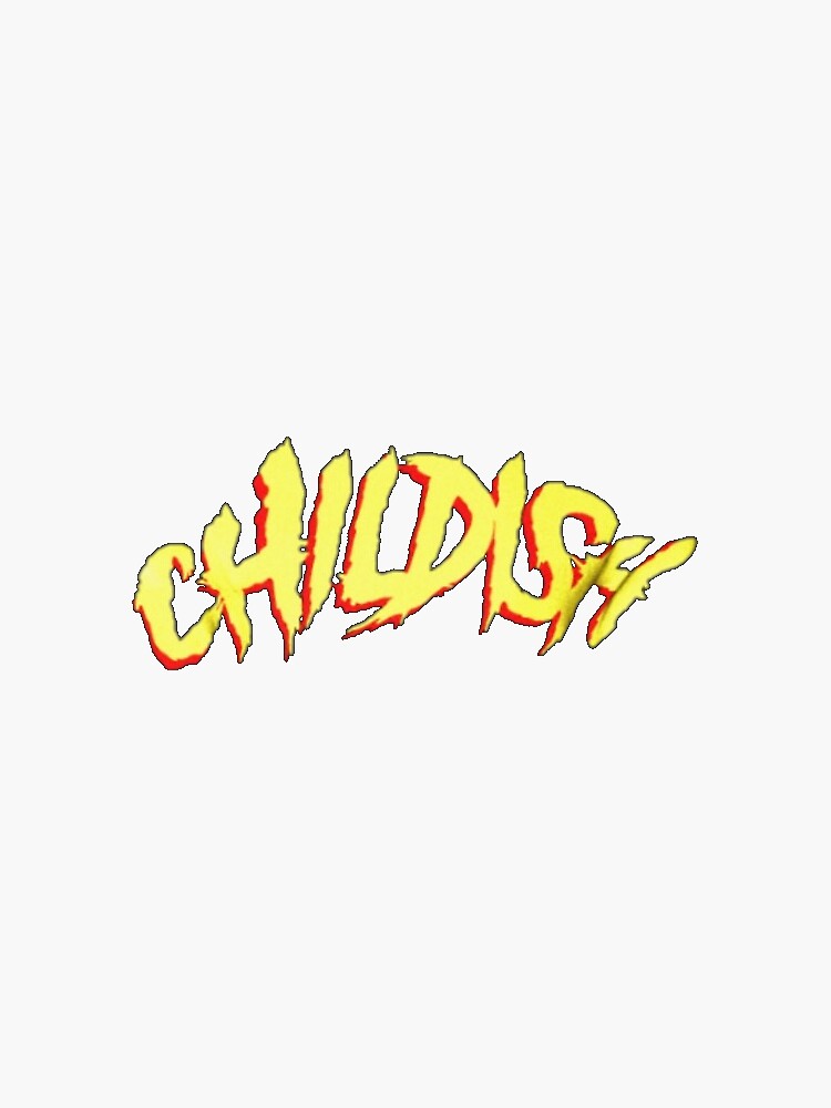 "Childish TGFBro" Sticker for Sale by Jauvo | Redbubble