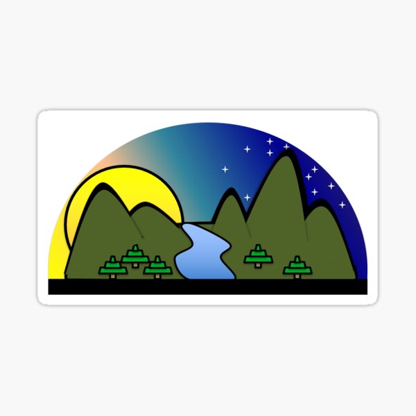 "Nature all day sticker" Sticker by EDCyyc | Redbubble