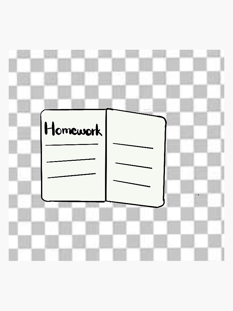 "Homework stickers" Sticker by lenipie | Redbubble