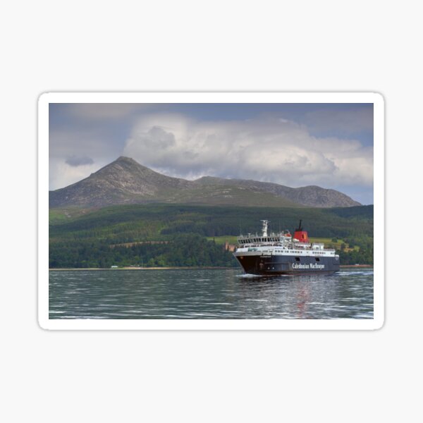 "MV Caledonian Isles, Brodick Harbour, Isle of Arran" Sticker for Sale ...