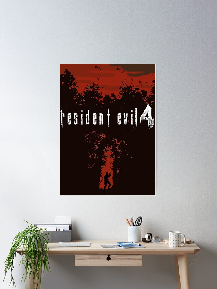 "Resident Evil 4 European Box Art Style Red" Poster for Sale by Steven ...