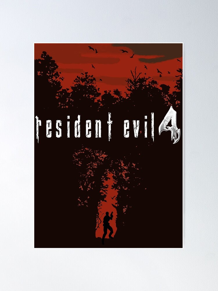 "Resident Evil 4 European Box Art Style Red" Poster for Sale by Steven ...