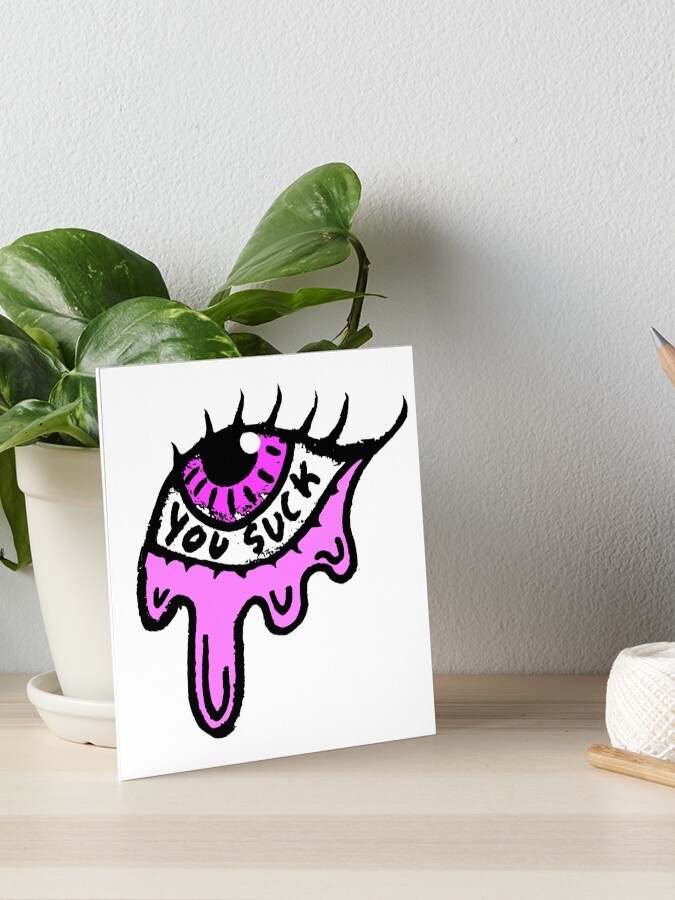 "drippy eye" Art Board Print for Sale by vvale44 | Redbubble