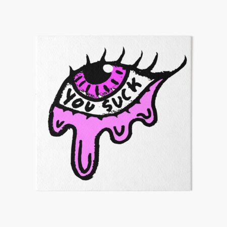 "drippy eye" Art Board Print for Sale by vvale44 | Redbubble