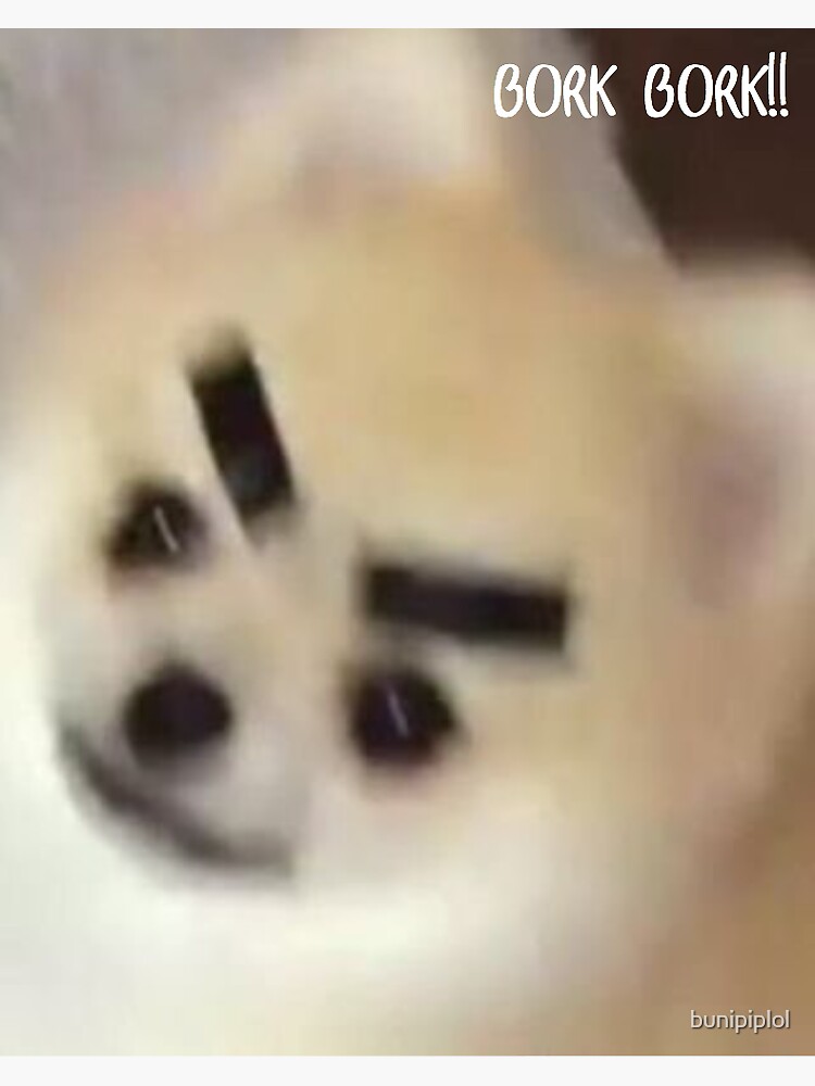 "BORK BORK!!" Sticker by bunipiplol | Redbubble