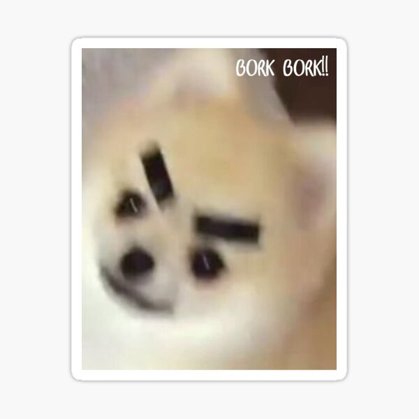 "BORK BORK!!" Sticker by bunipiplol | Redbubble