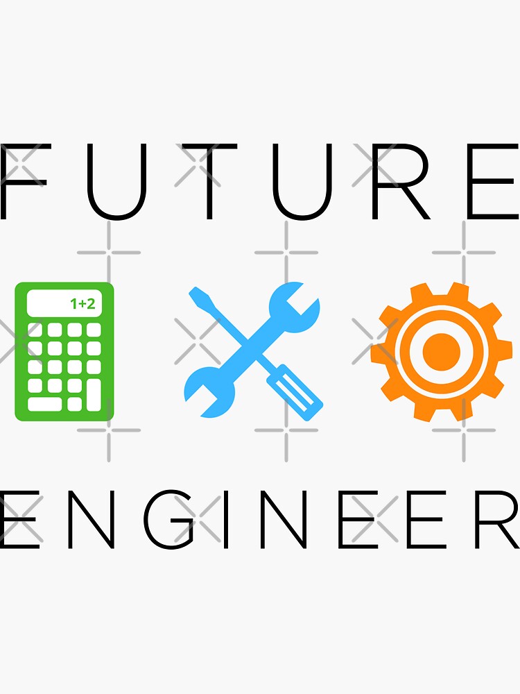 "Future Engineer- Icons" Sticker for Sale by BrianSmith84 | Redbubble