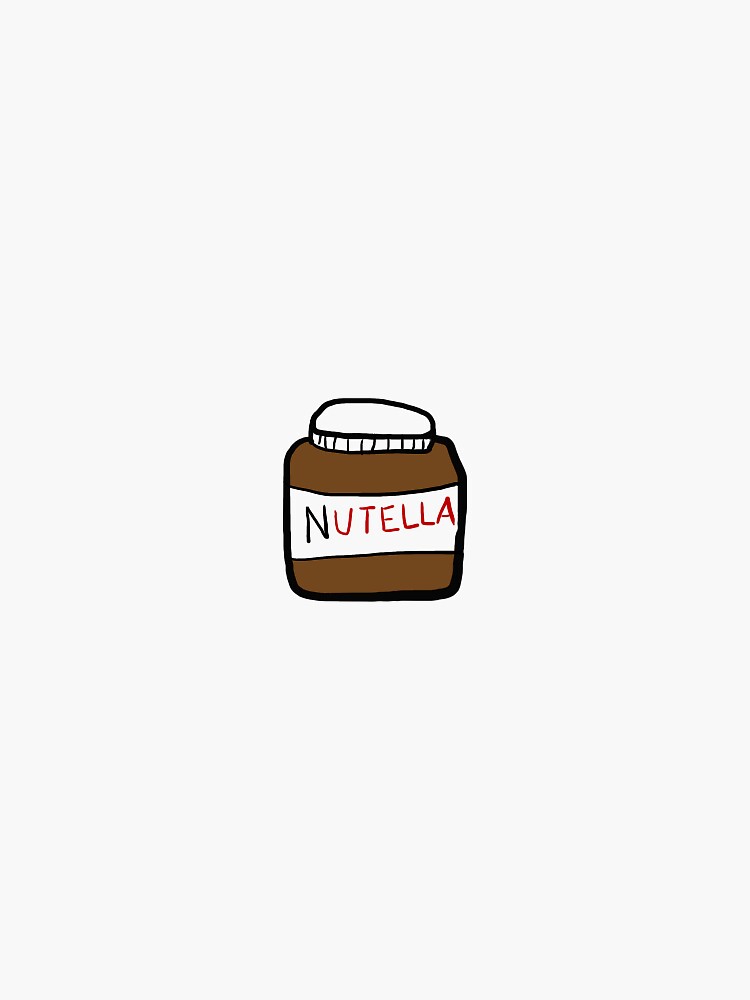 "Nutella sticker" Sticker for Sale by Ryleebh | Redbubble