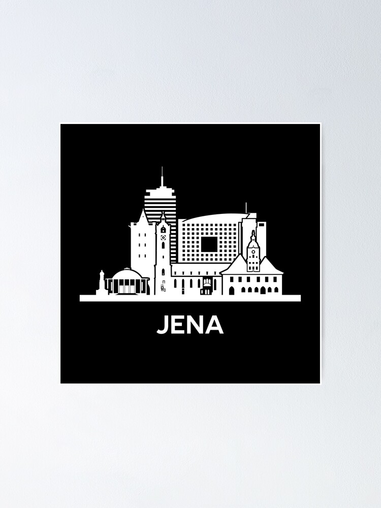 "Jena Skyline, white" Poster for Sale by yulia-rb | Redbubble