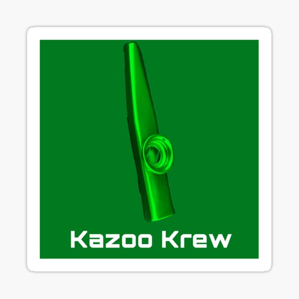 "Kazoo Krew" Sticker for Sale by Bigmacboi | Redbubble