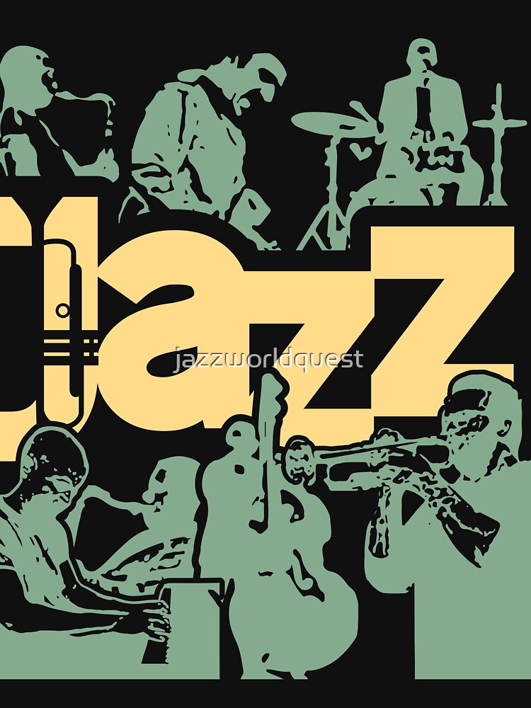 "Vintage Jazz Band-Plakat-Art" T-Shirt von jazzworldquest | Redbubble