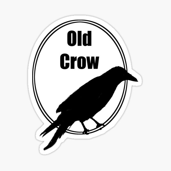 "Old Crow" Sticker by DylanFarrell | Redbubble