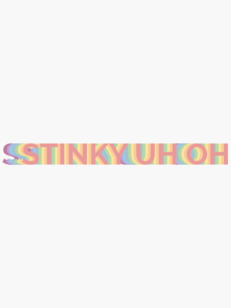"Stinky Uh Oh... " Sticker by morganedavis | Redbubble