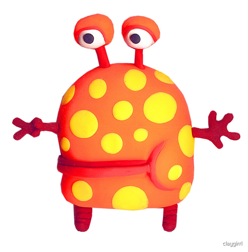 "polka dot monster" by claygirrl | Redbubble