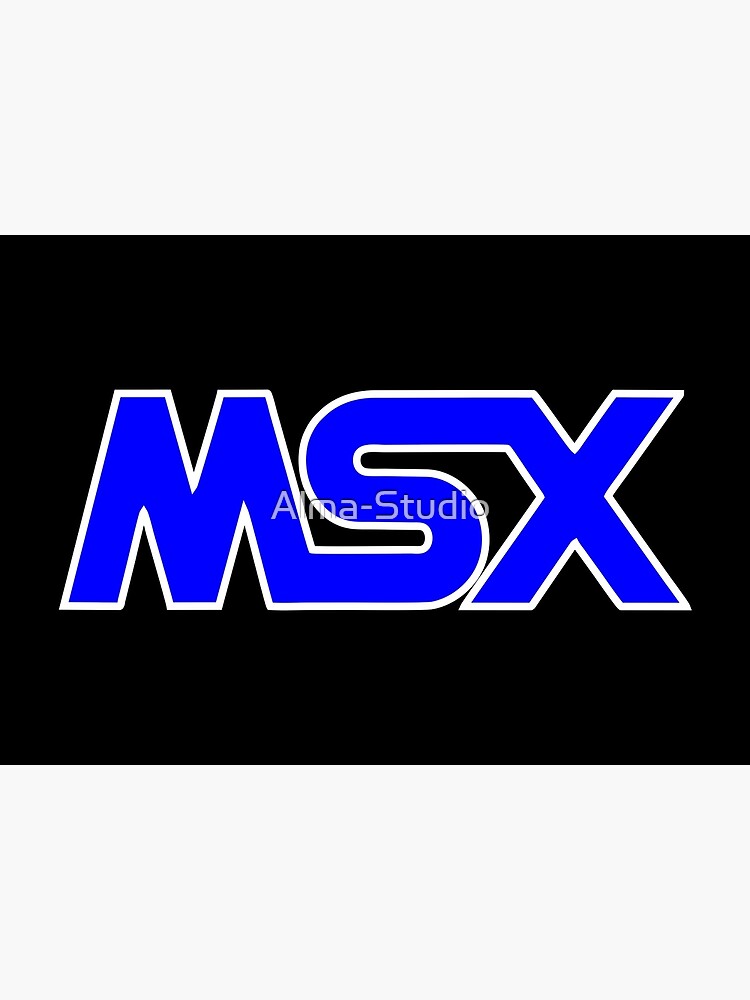 "MSX, gamer sticker, blue version" Poster by Alma-Studio | Redbubble