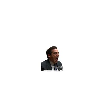 "The office Michael Scott screaming meme" Sticker for Sale by maeveh7 ...