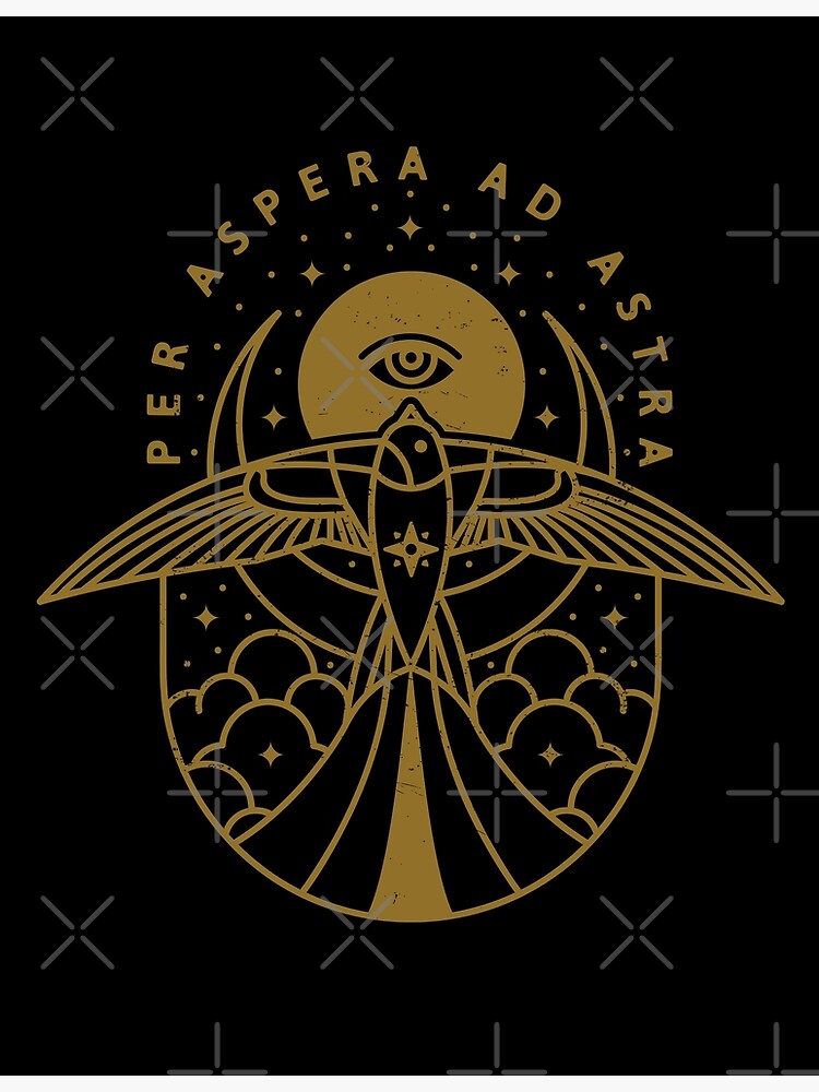"Per Aspera Ad Astra" Poster for Sale by rfad | Redbubble