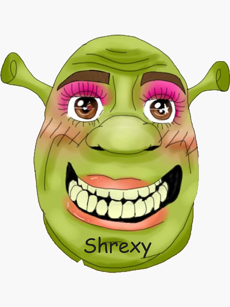 "Shrexy" Sticker for Sale by tillerhunt | Redbubble