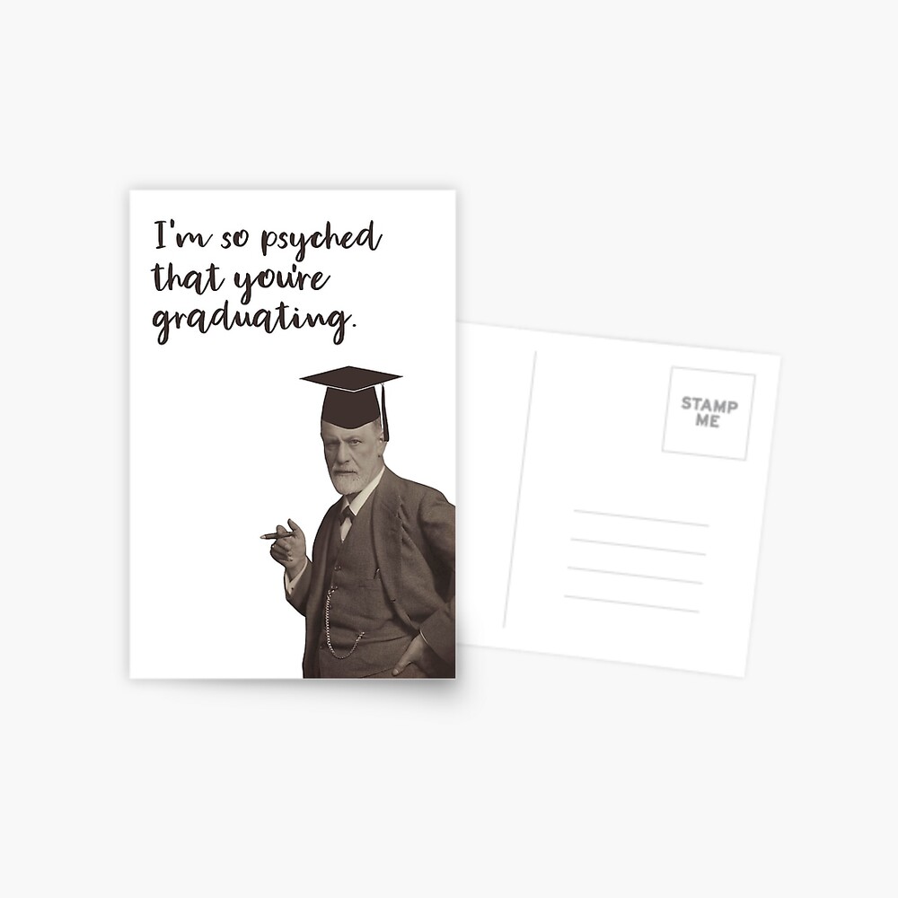 "Funny Sigmund Freud Graduation" Art Board Print for Sale by ...