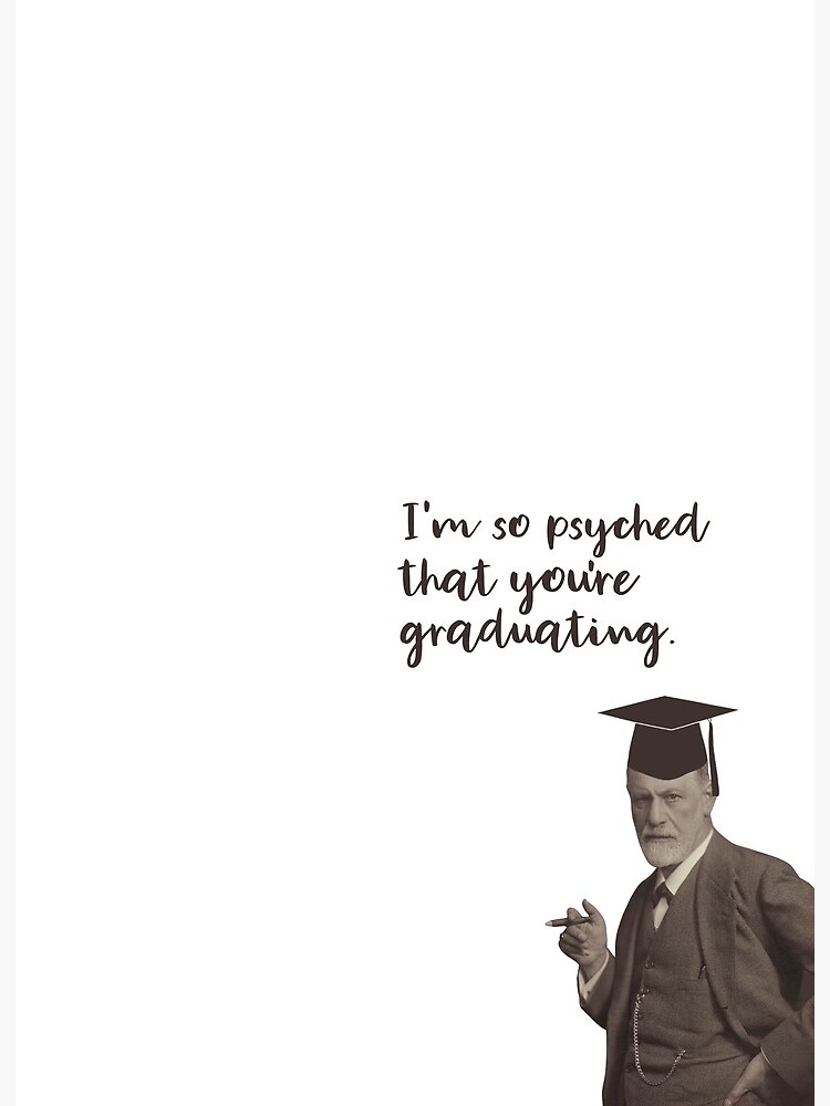 "Funny Sigmund Freud Graduation" Art Board Print for Sale by ...