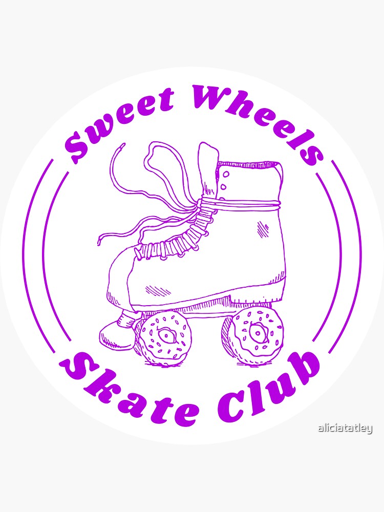 "Sweet Wheels Logo" Sticker for Sale by aliciatatley | Redbubble