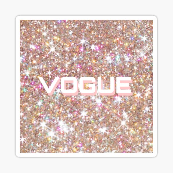 "rose gold glitter vogue" Sticker by rileymcl02 | Redbubble